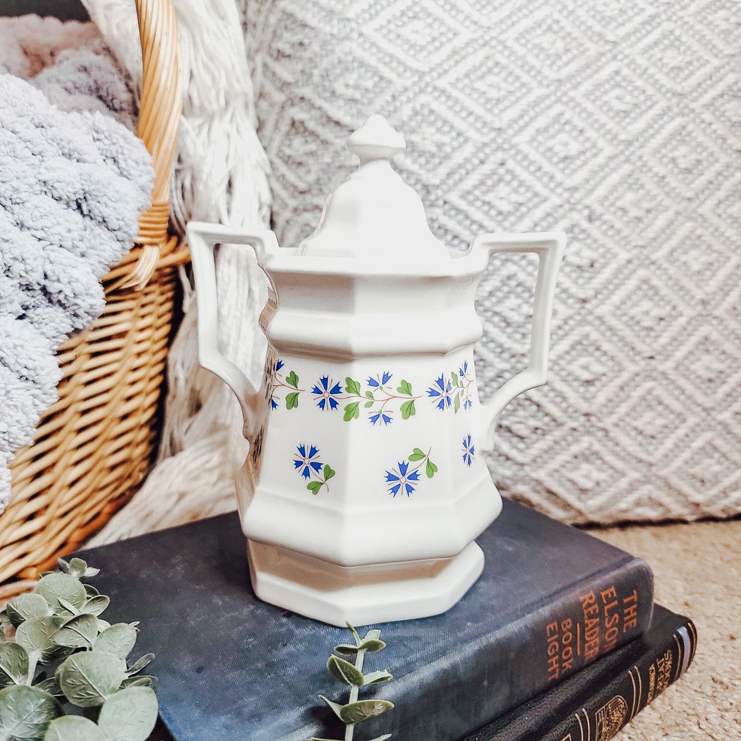 Vintage Iroquois Periwinkle Sugar Canister | Vintage Kitchenware ...