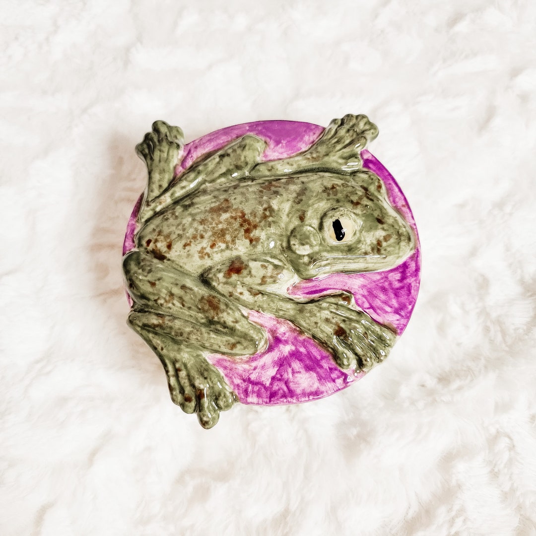 Little Frog Ceramic Trinket Box | Home Decor Trinket Boxes Jewelry ...