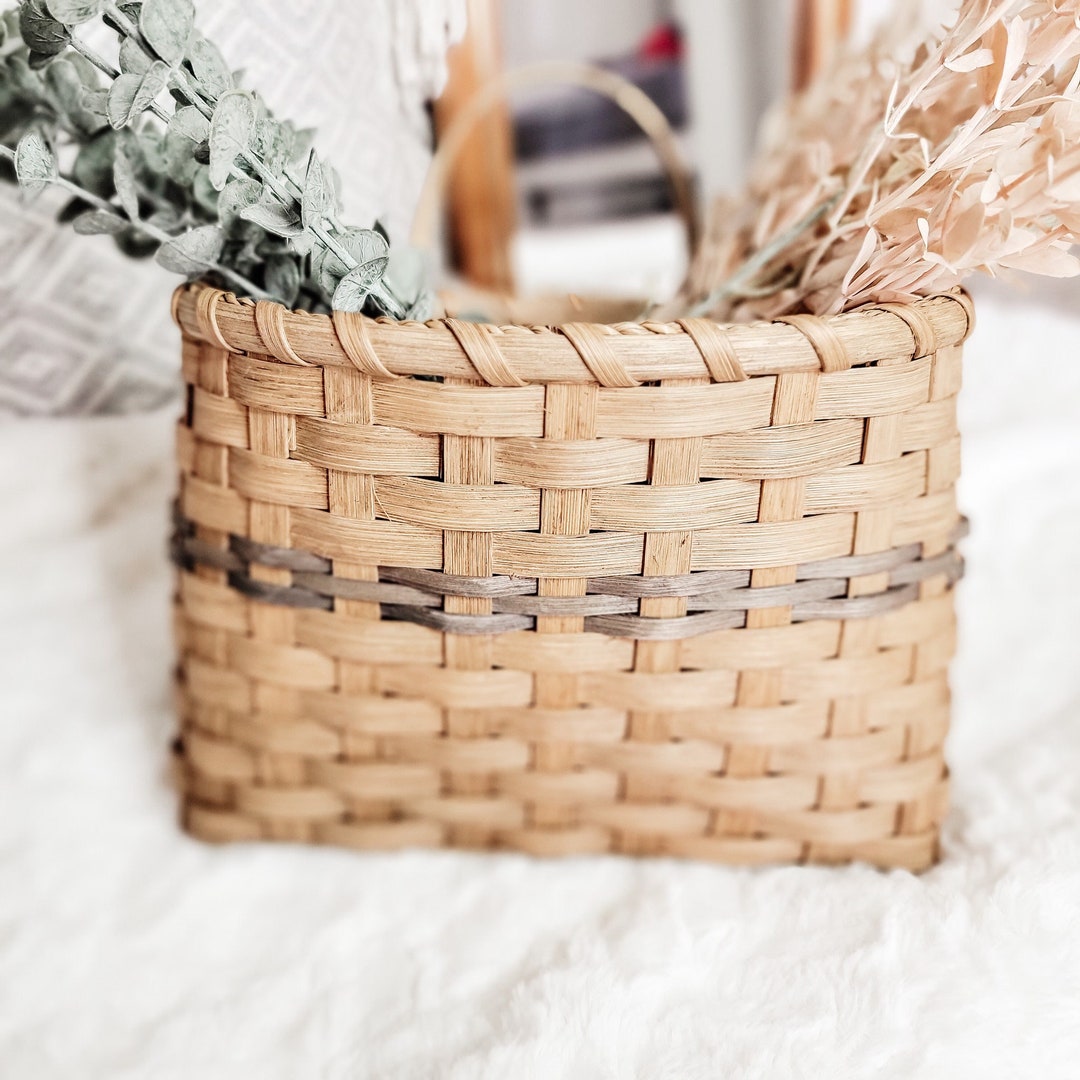 Vintage Hanging Woven Cottage Core Basket Home Decor, Hanging Baskets ...