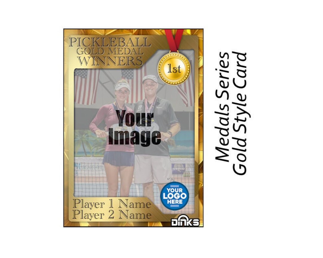 4 Pickleball Trading Cards • Custom Printed Trading Cards ...