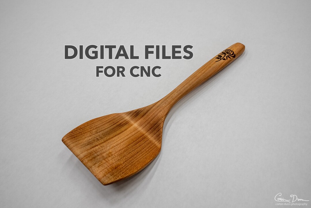 Spatula With Wood Inlay - CNC Plans - Vectric Vcarve File, PDF ...