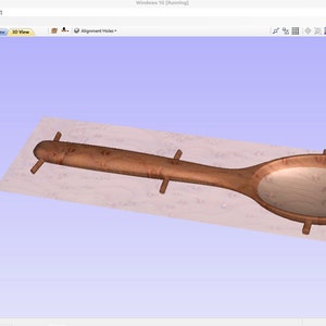 Spoon With Wood Inlay - CNC Plans - Vectric Vcarve File, PDF Directions ...