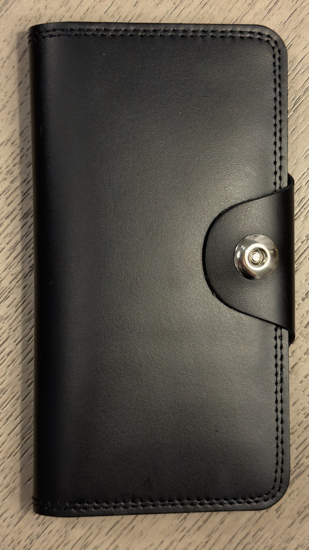 Leather Coat Pocket Wallet and Card Holder With Closure Button - Etsy
