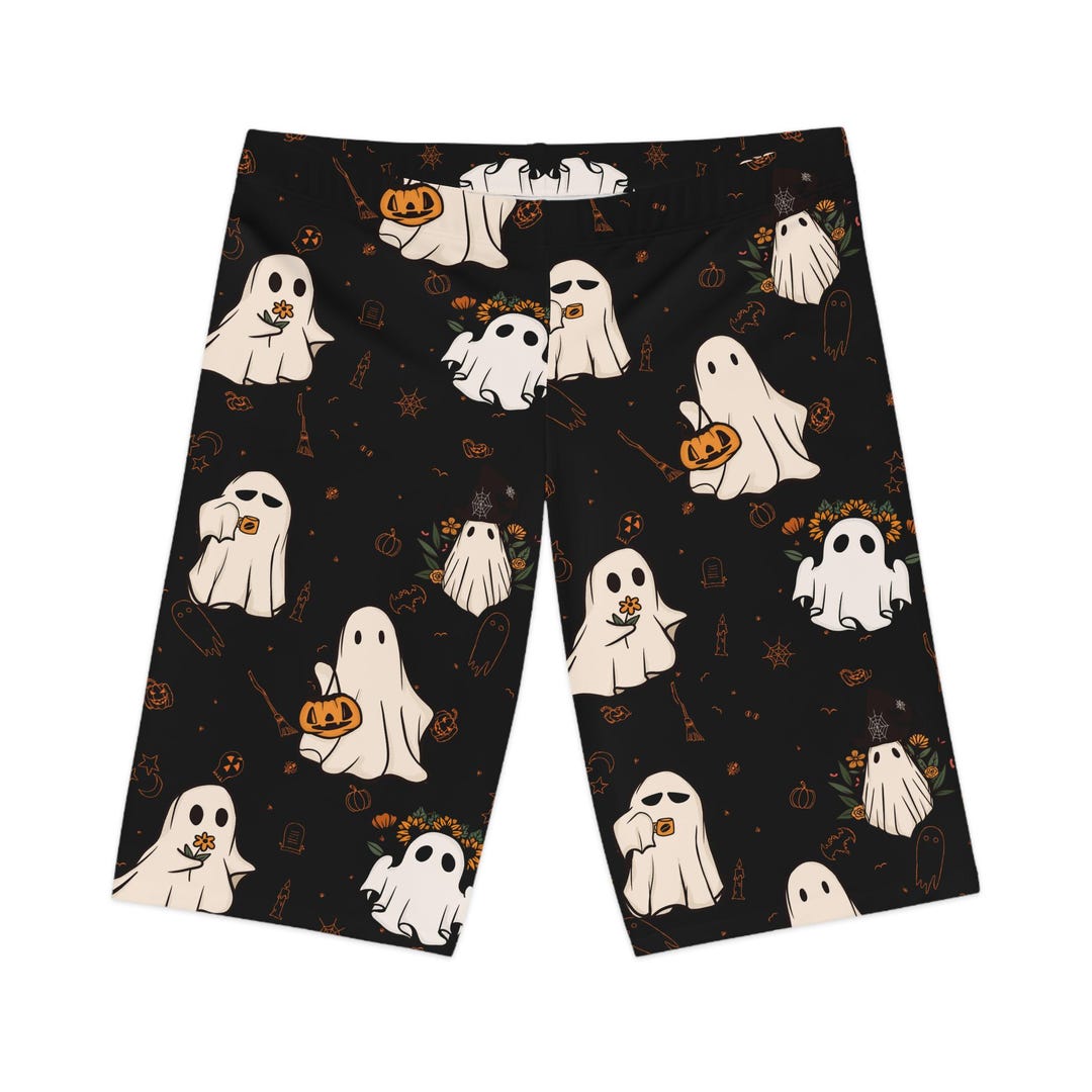 Women's Floating Ghosts Bike Shorts - Etsy