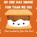 Smore Fun Camping Party, Cub Scout Camp, Glamping, Smore' Party ...