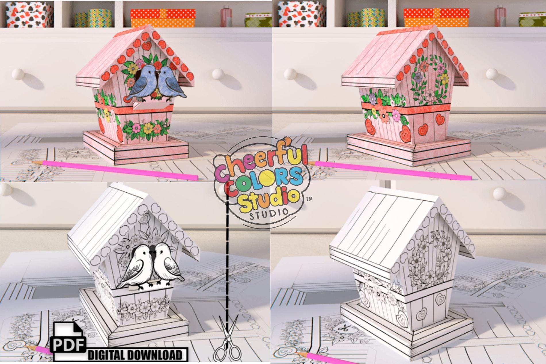 Paper Houses Printable Craft Sheets, Activity Sheets, Paper Craft Kit ...
