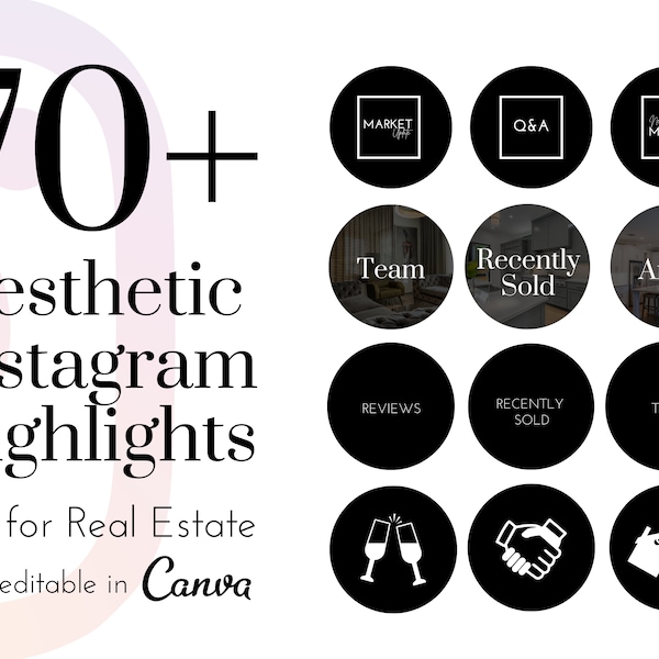 Real Estate Highlight Covers - Etsy