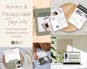 Services and Pricing Guide, Portfolio Template, Pricing Template ...