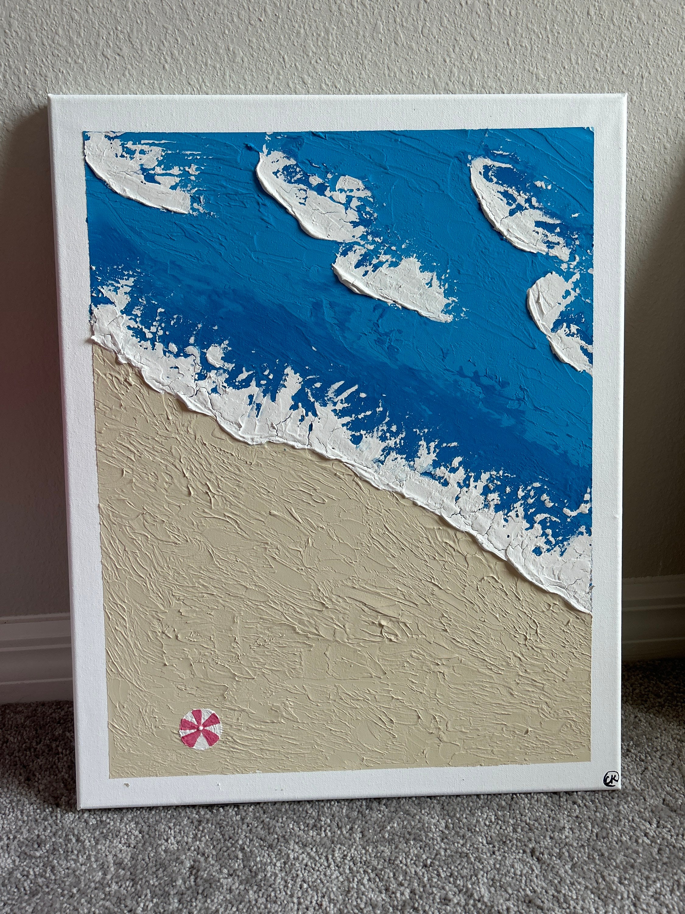 3D Beach Shore Painting - Etsy