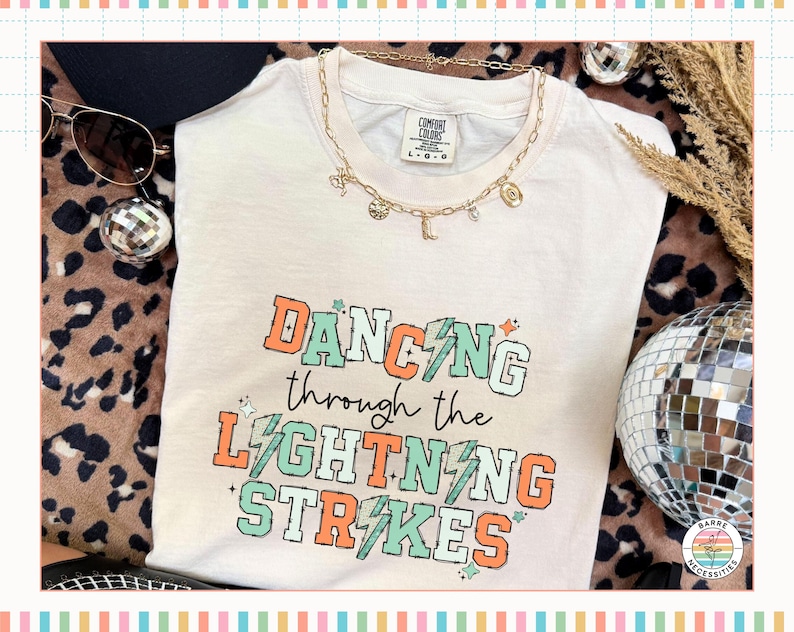 Dancing Through the Lightning Strikes PNG Graphic – Dance Apparel for ...