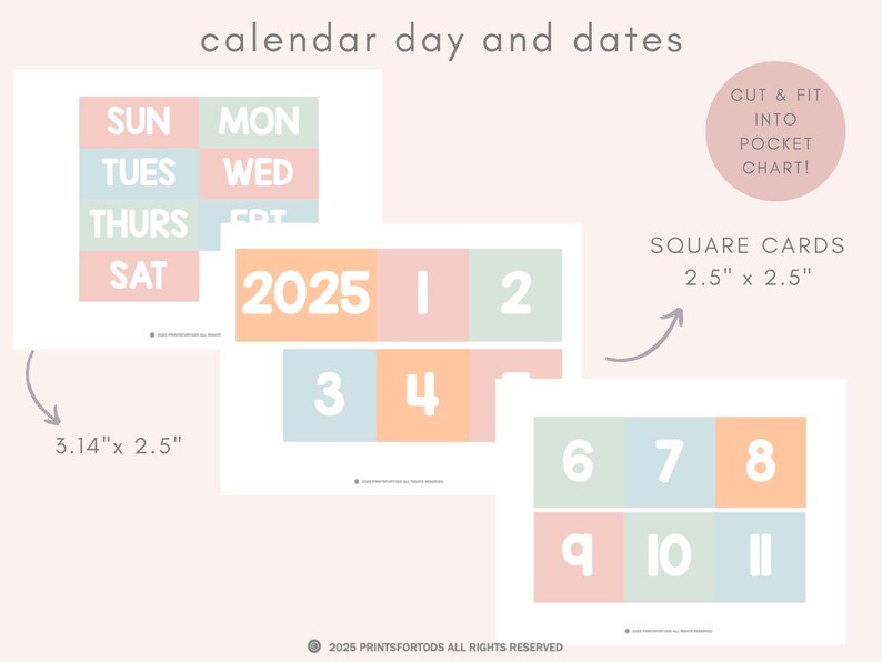 2025 Classroom Calendar Display and Weather Chart, Pastel Classroom ...