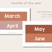 2025 Classroom Calendar Display and Weather Chart, Boho Classroom Decor ...