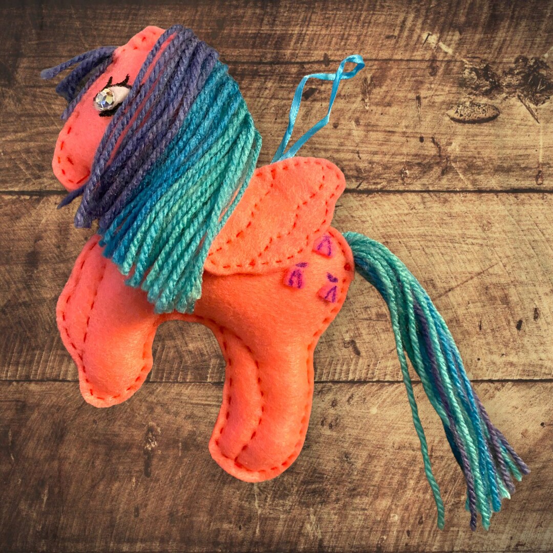 G1 My Little Pony Butterick Based Felt Ornaments: Twinlkle Eyed Whizzer ...