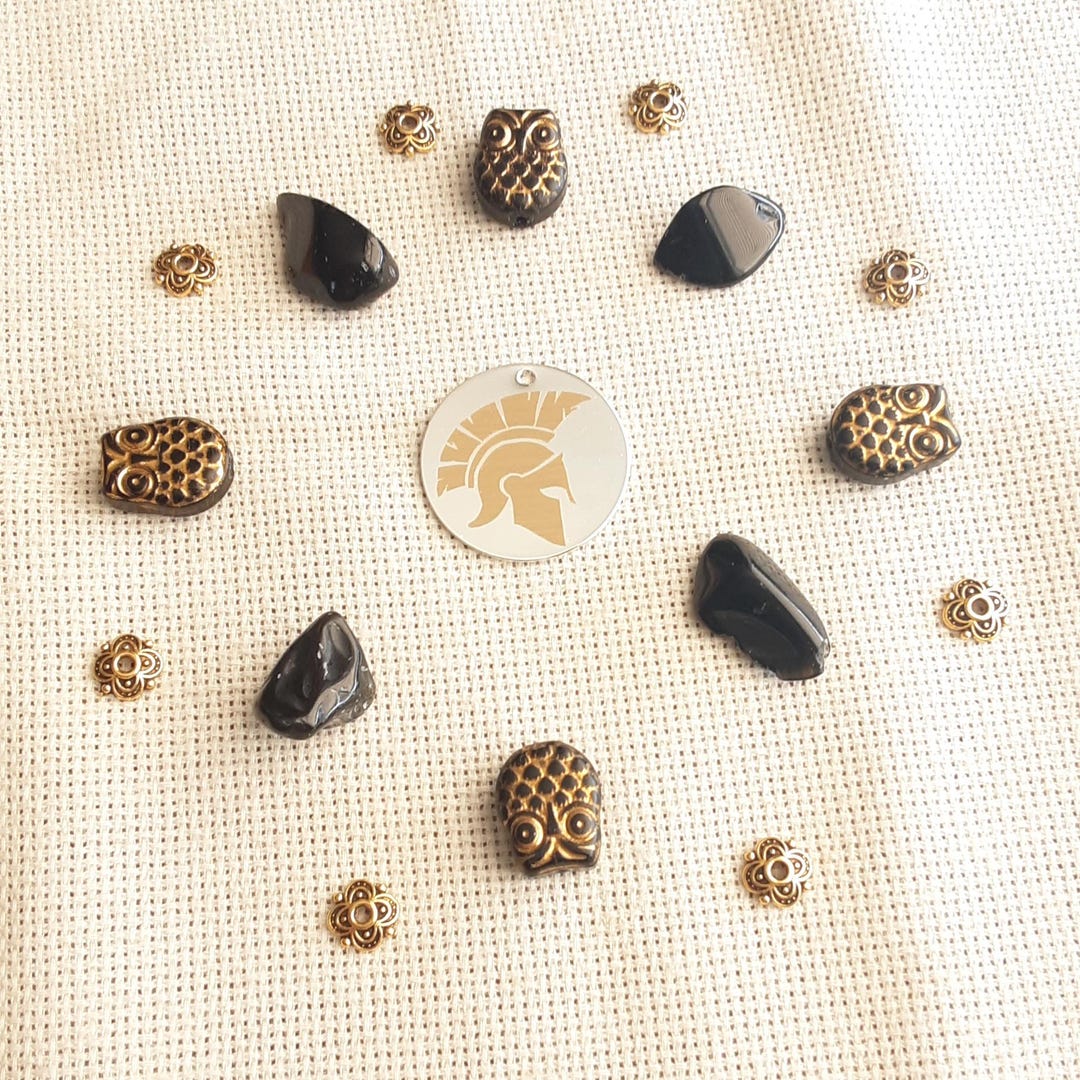 Athena Altar Decor Set, Crystal Grid for Athena - Etsy