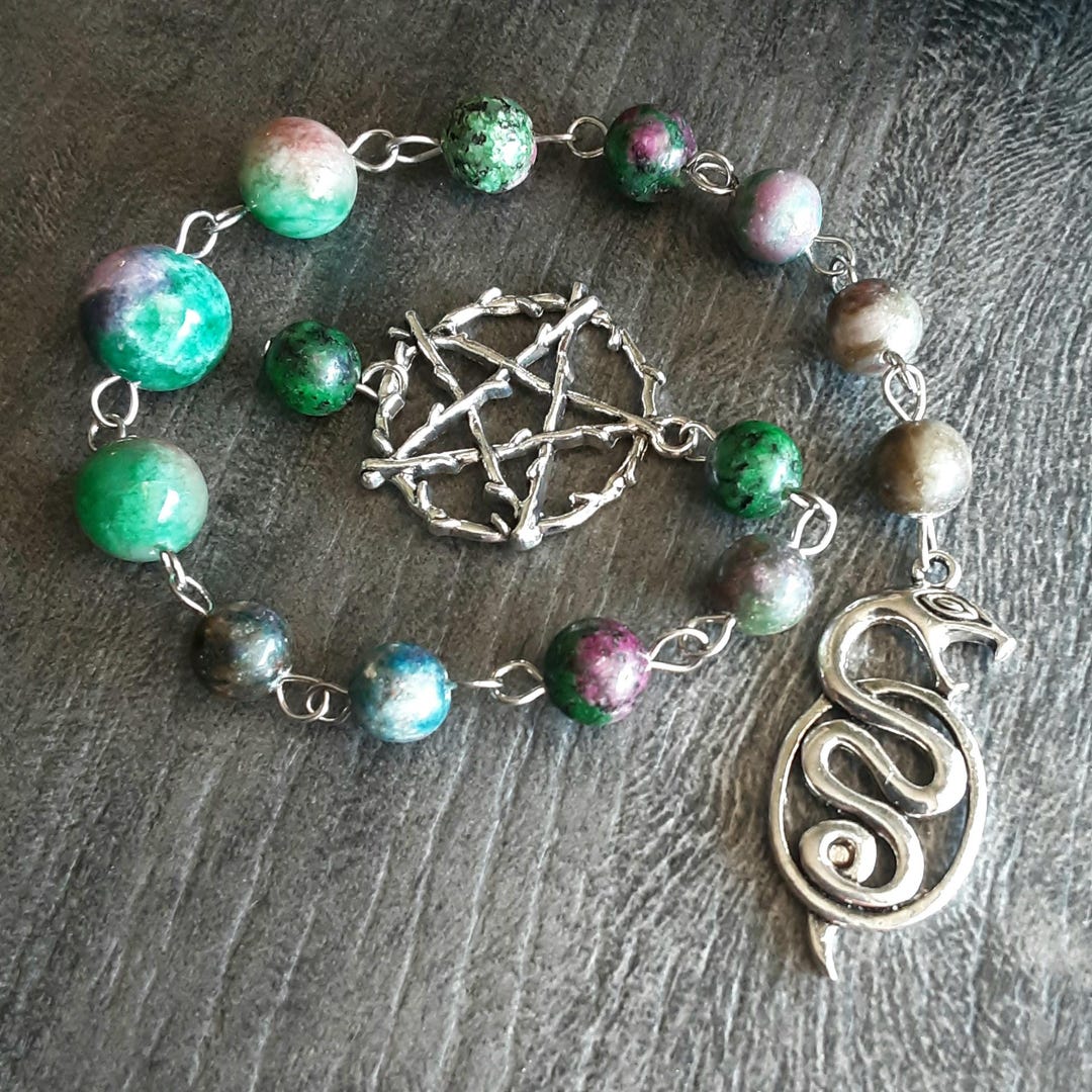 Loki Prayer Beads With Snake - Etsy