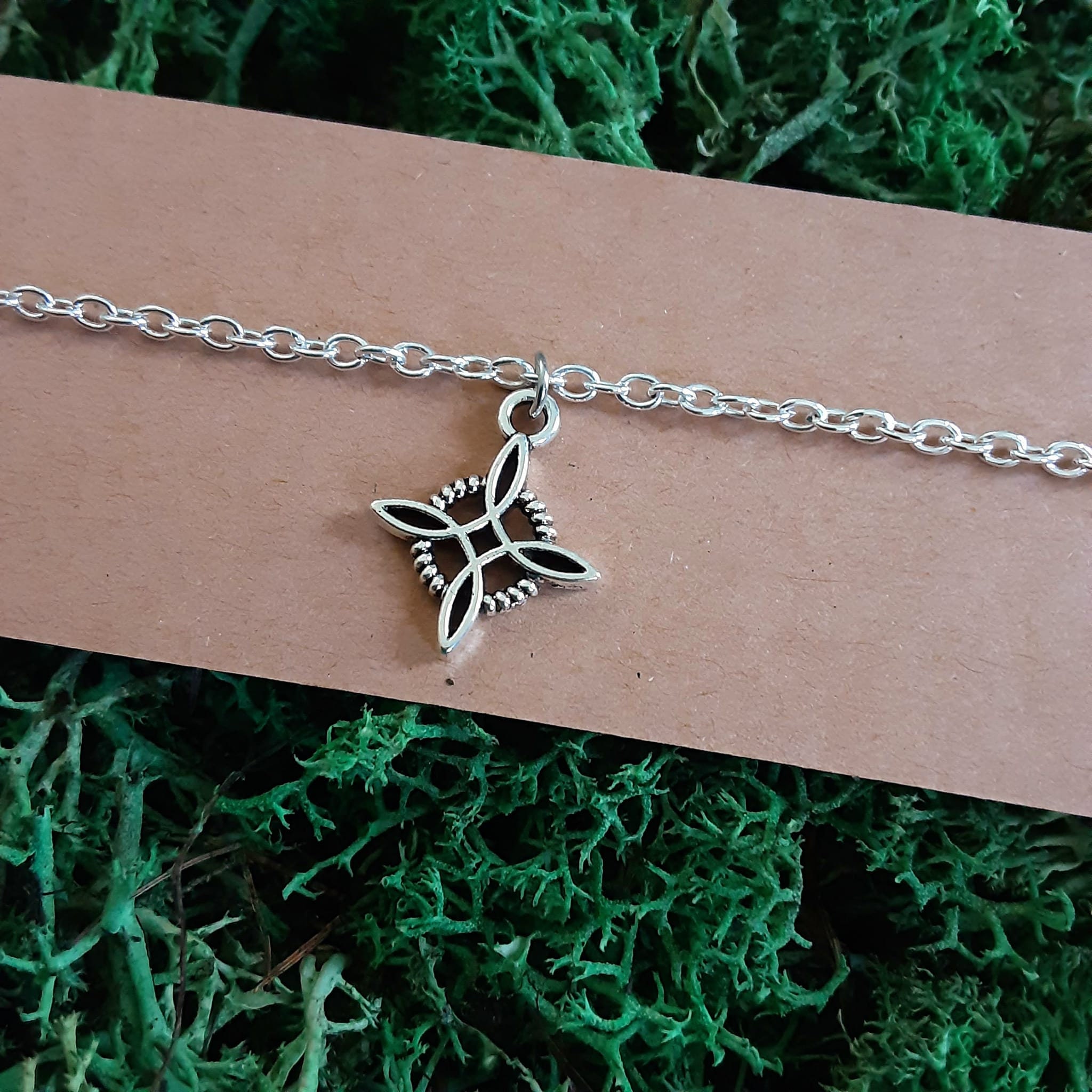Witch Knot Protection Anklet Plus Size Adjustable Pagan Gift Witchcraft ...