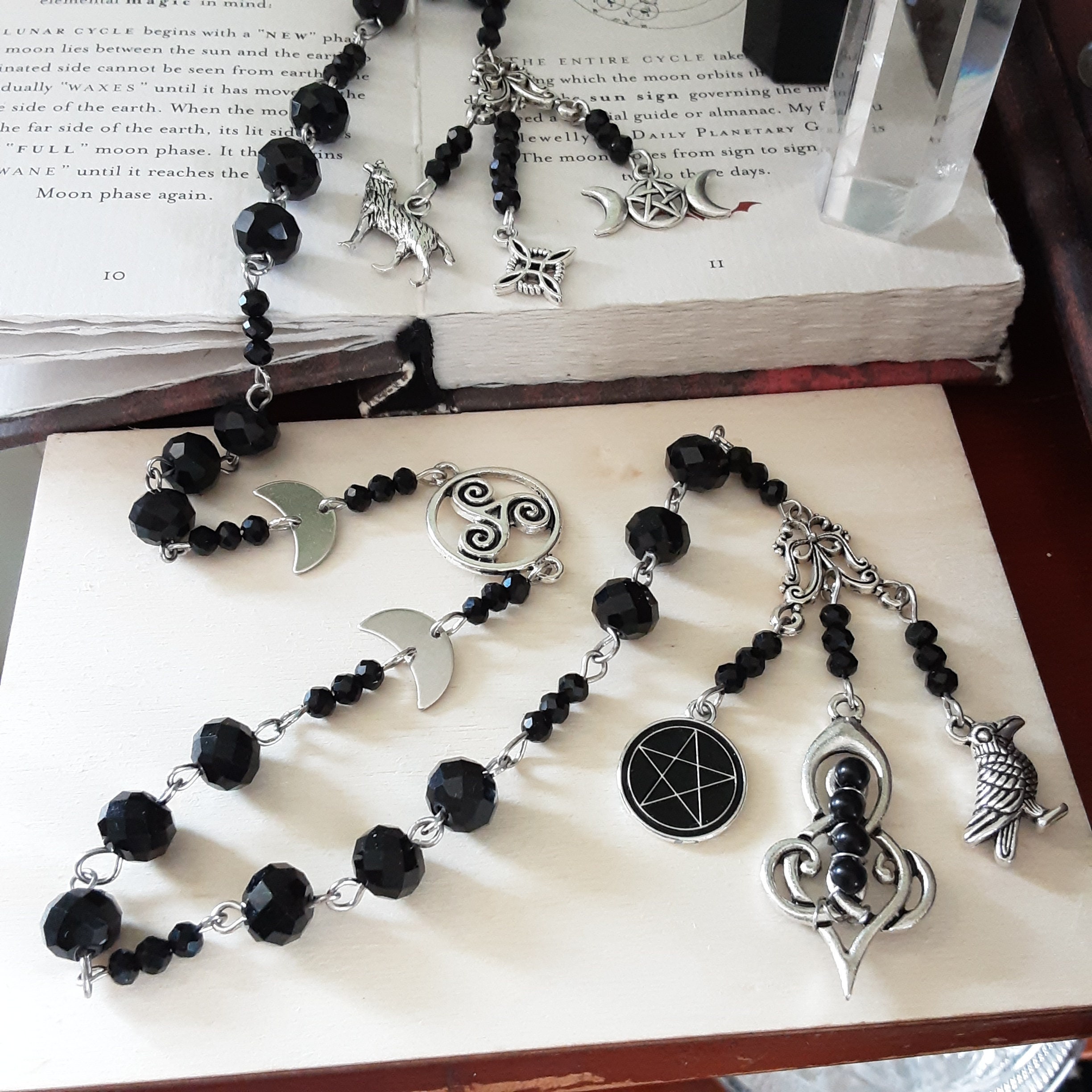 The Morrigan Prayer Beads Celtic Goddess Morrigan Altar Tool for ...
