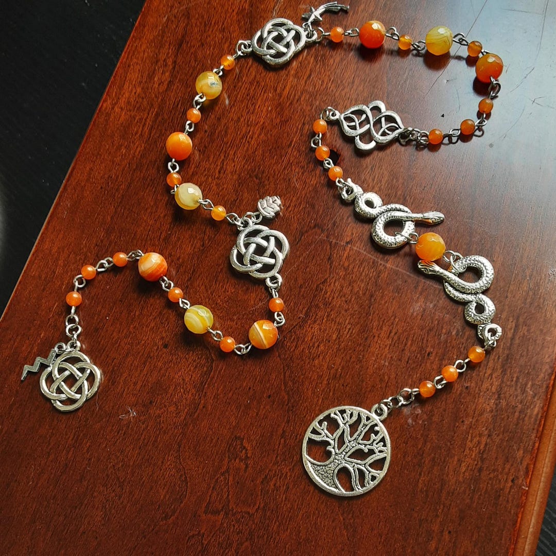 Loki Prayer Beads, Norse Pagan Dedication to Loki Prayer Ladder, Loki ...