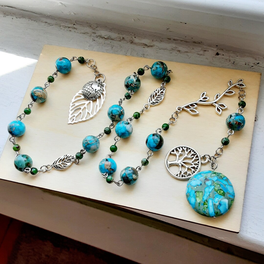 Gaia Prayer Beads Gaea Prayer Ladder Earth Goddess Prayer Beads Pagan ...