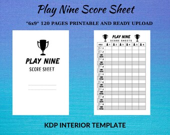 Play nine score sheets - tasteiron
