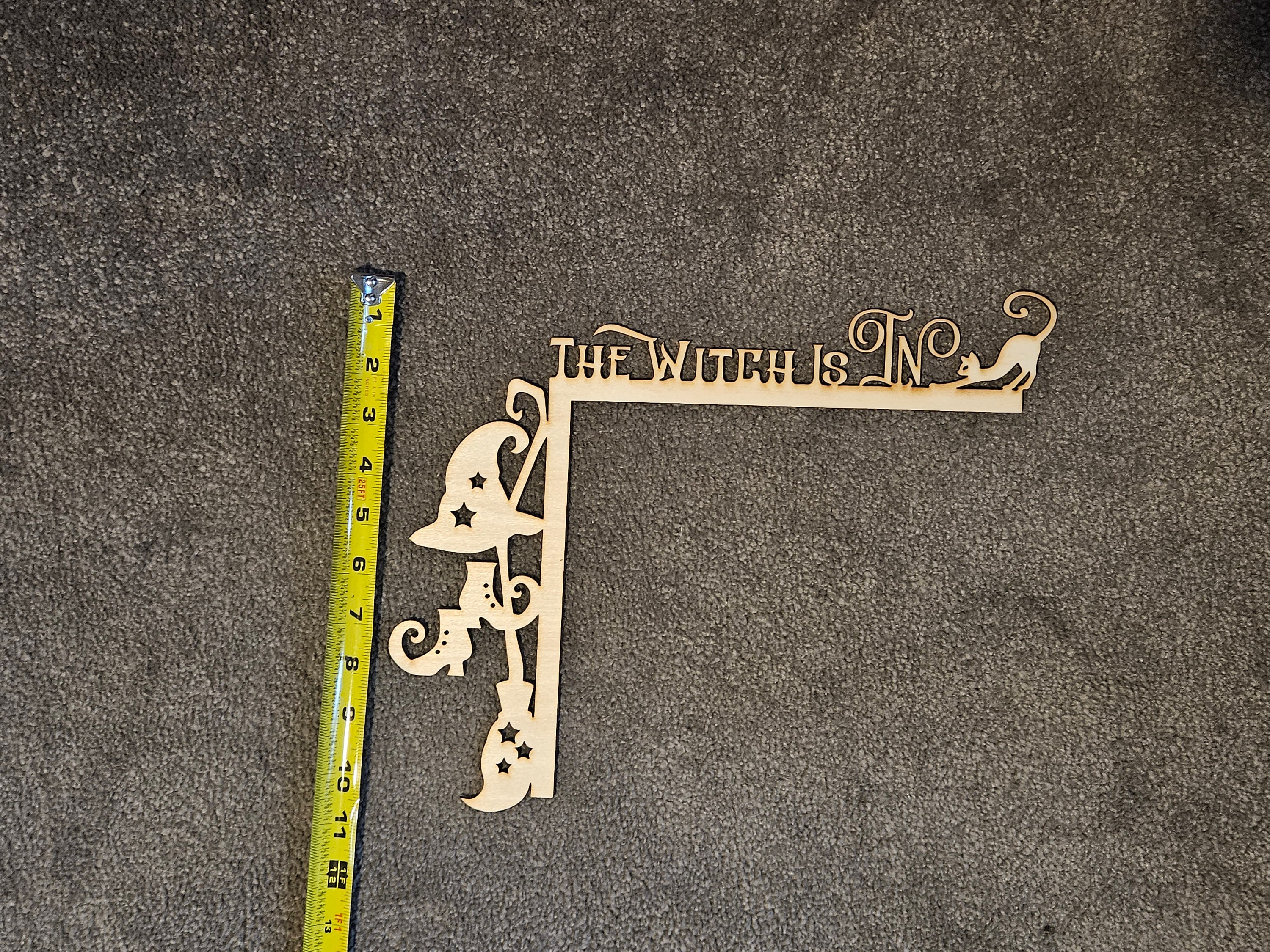 Halloween, Door Corner Sign, Witch Handmade DIY Wood, Lasercut - Etsy