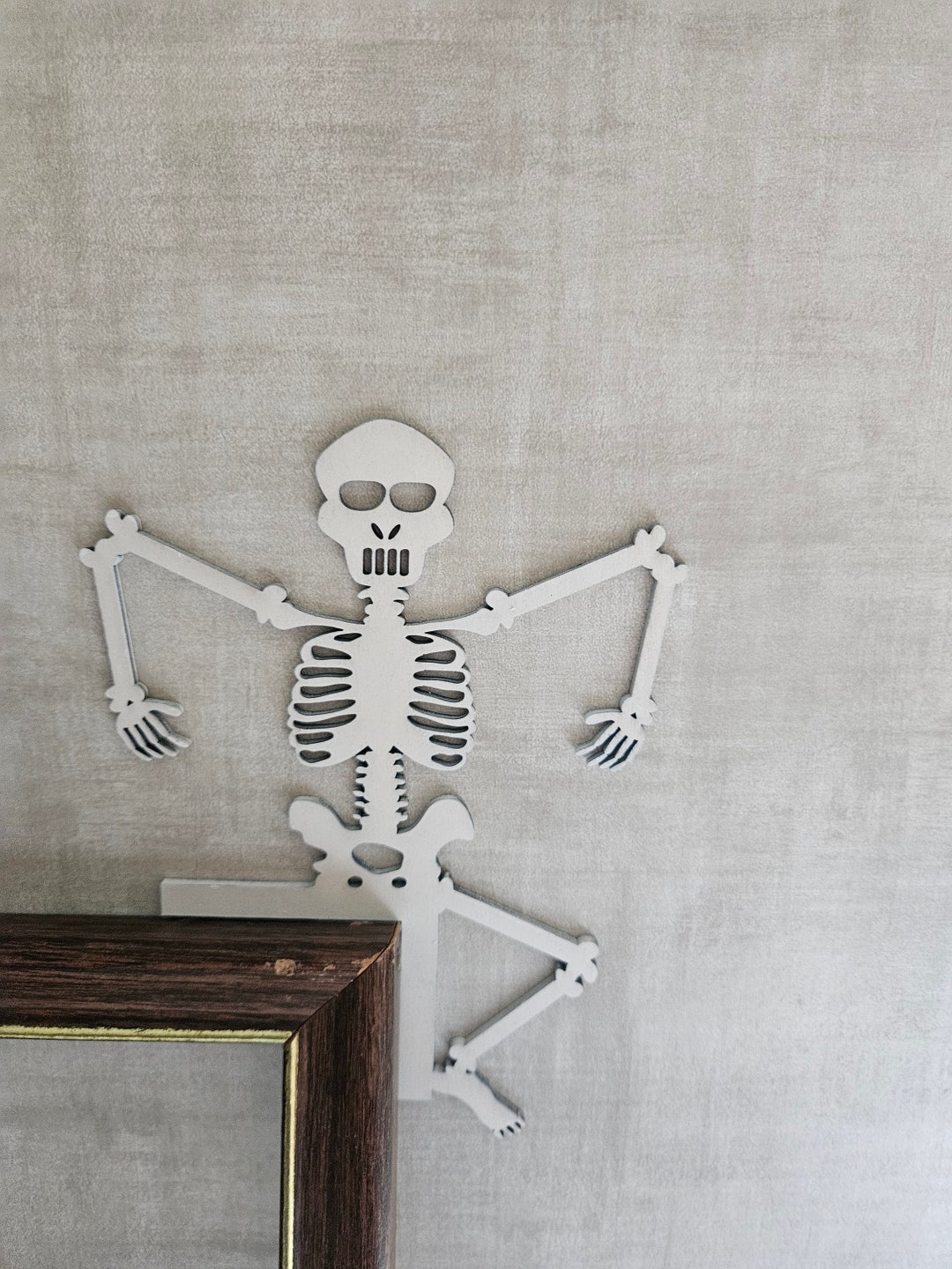 Skeleton Halloween Door Corner Decoration Laser Cut - Etsy