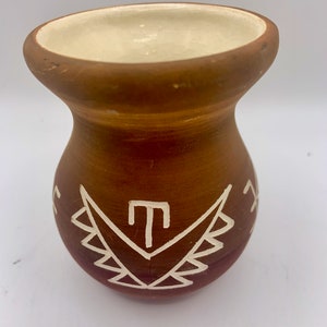 3" Vintage Native American Signed Swift Eagle Indian Sioux Pottery Vase ...