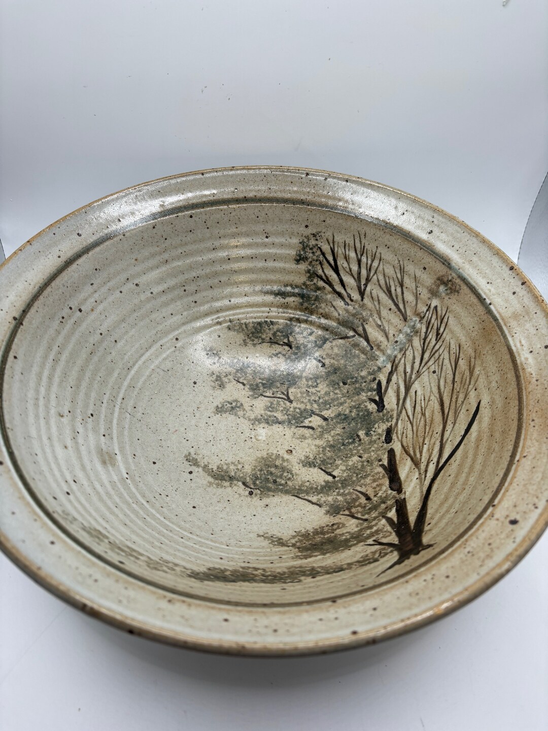 Vintage Rice Pottery Beardstown Serving Bowl - Etsy