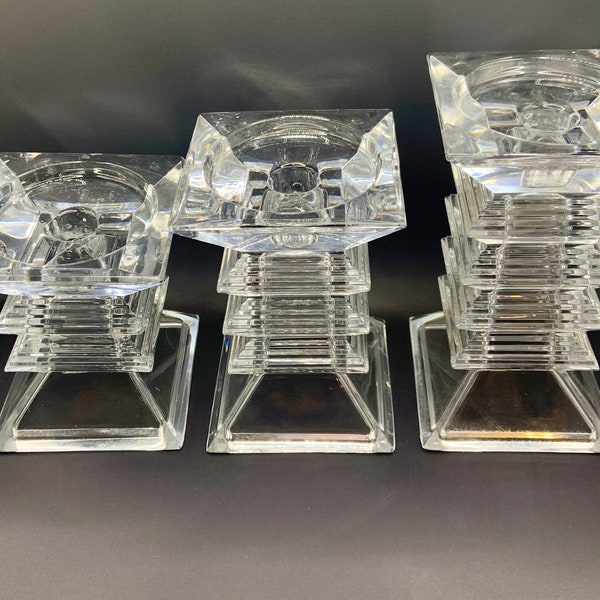 Shannon Crystal Pillar Candle Holder - Etsy