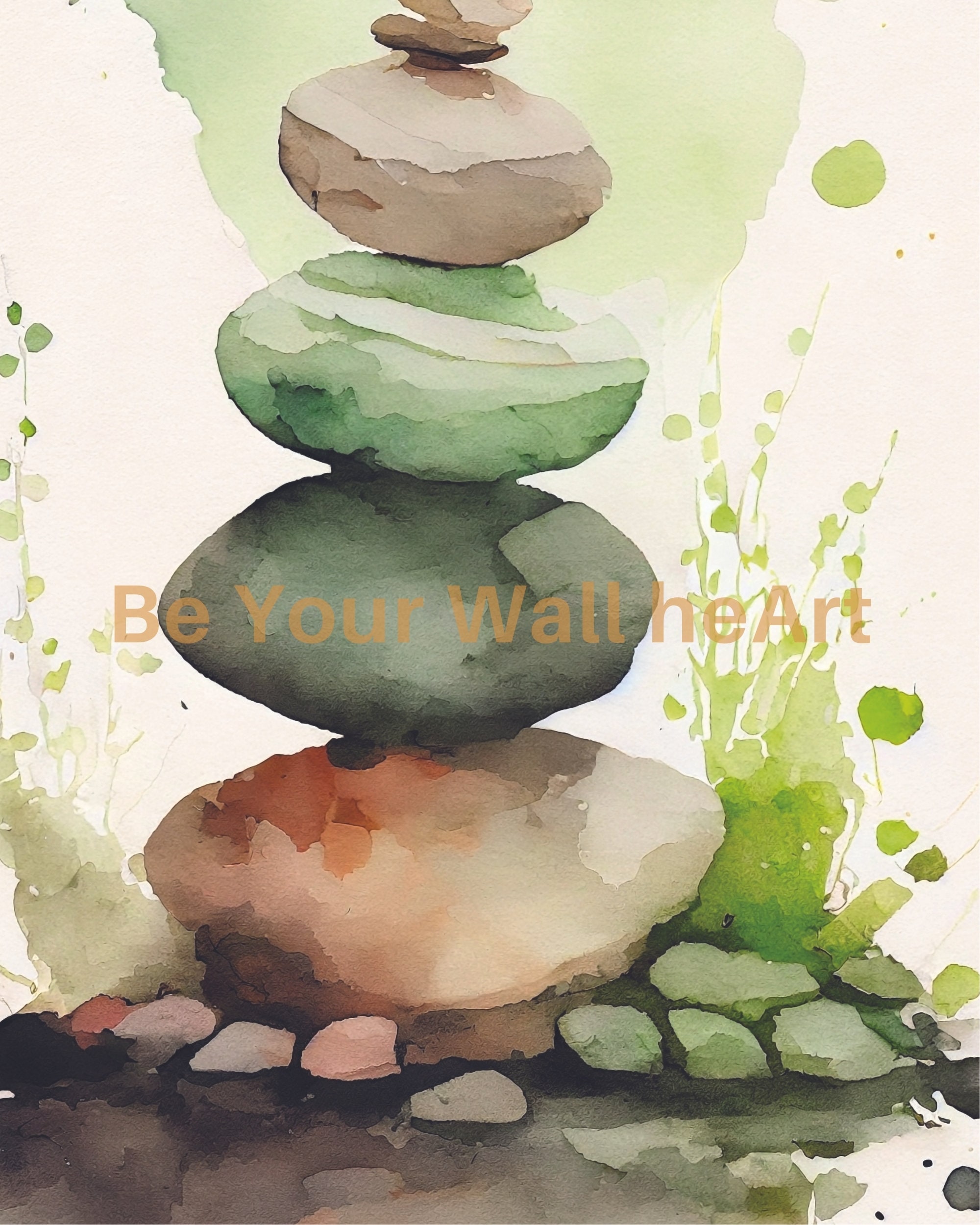Zen Printable Wall Art,zen Stones,digital Download,wall Decor ...