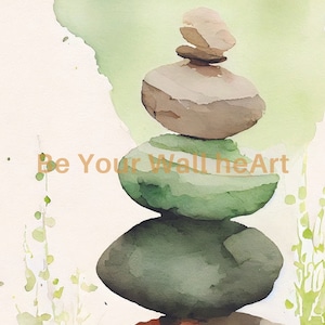 Zen Printable Wall Art,zen Stones,digital Download,wall Decor ...