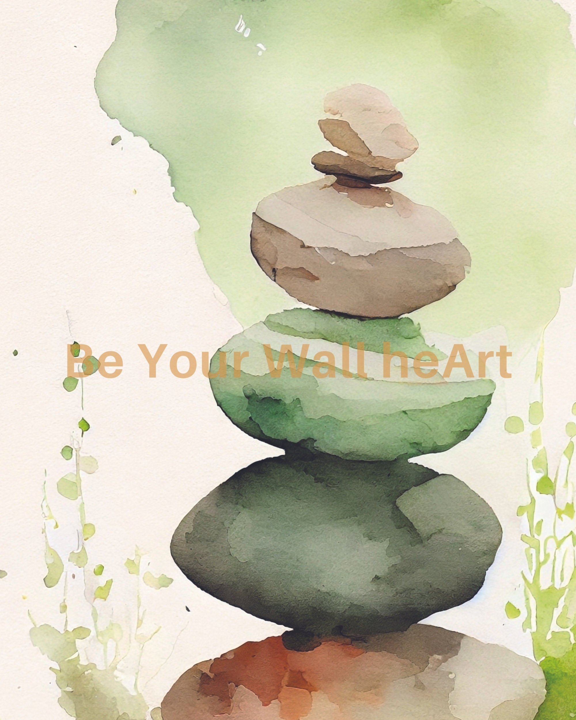 Zen Printable Wall Art,zen Stones,digital Download,wall Decor ...
