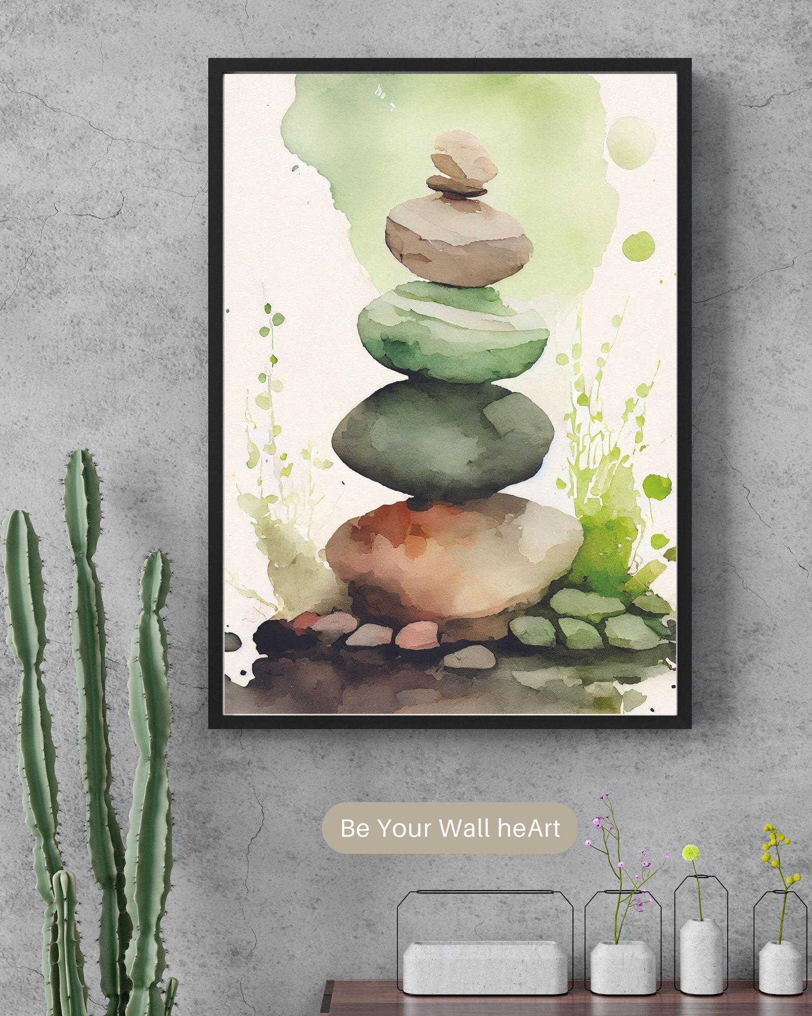 Zen Printable Wall Art,zen Stones,digital Download,wall Decor ...