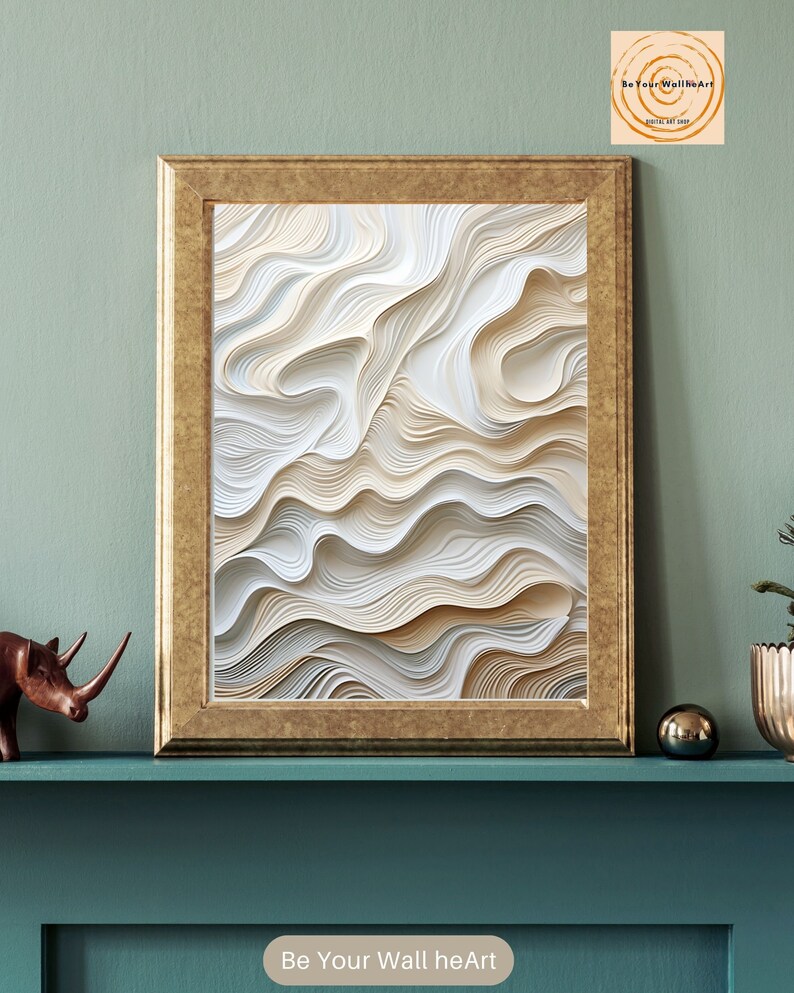 Printable Texture Abstract Wall Art Abstract White Paint Neutral Decor ...