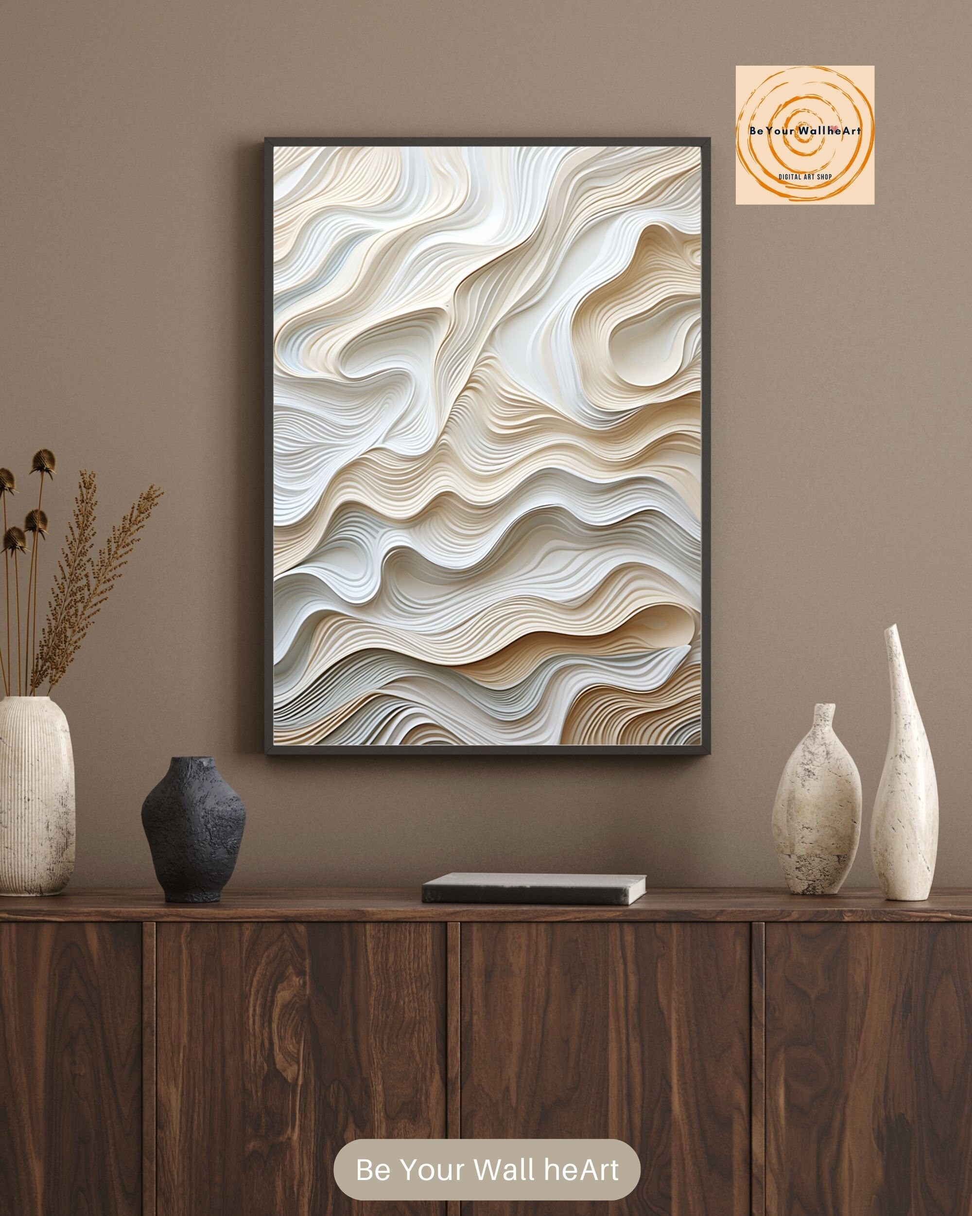 Printable Texture Abstract Wall Art Abstract White Paint Neutral Decor ...