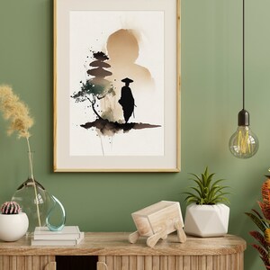 Zen Wall Art Printable | Watercolor Print | Neutral Wall Art | Yoga ...