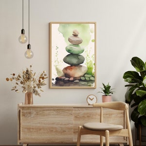 Zen Printable Wall Art,zen Stones,digital Download,wall Decor ...