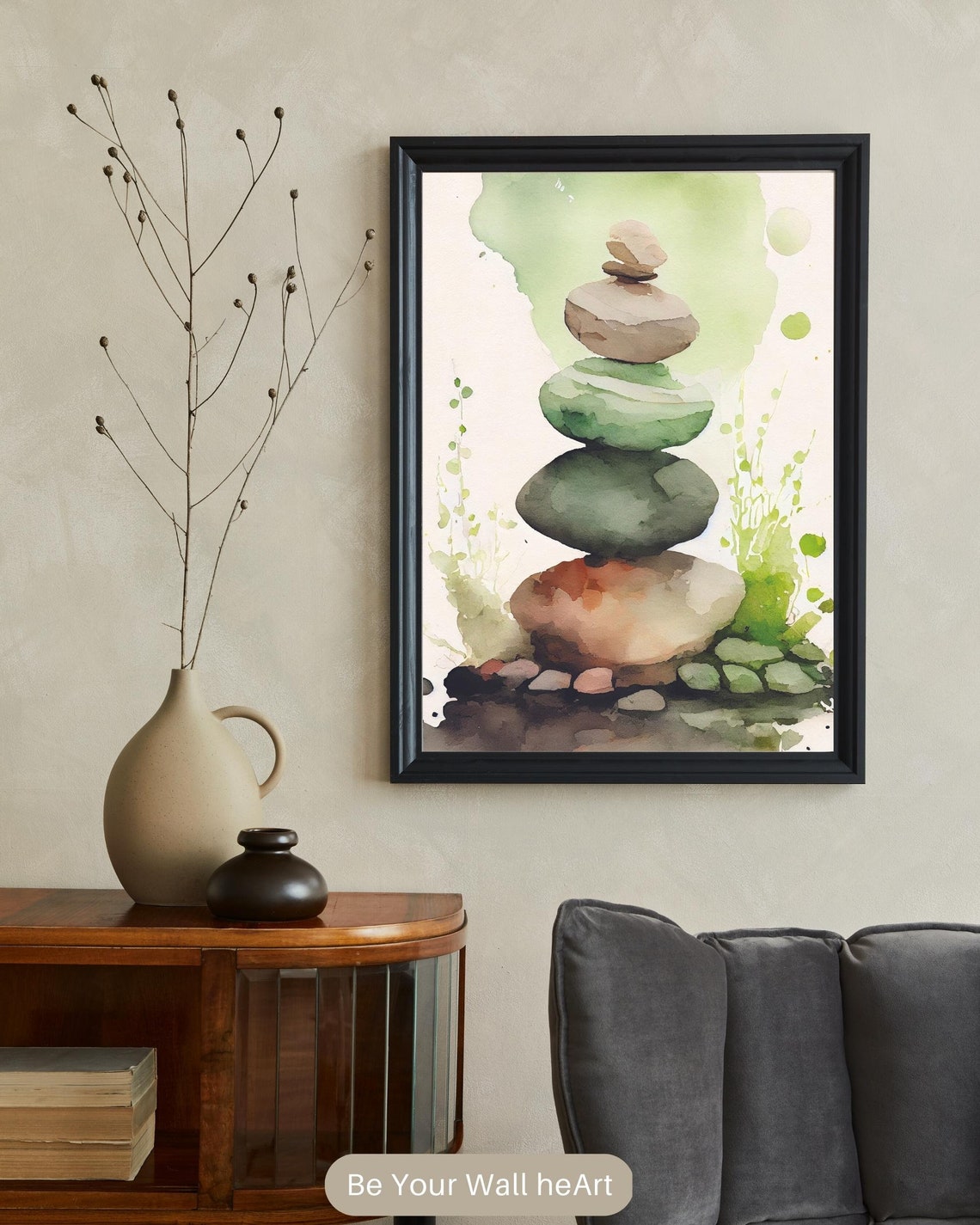 Zen Printable Wall Art,zen Stones,digital Download,wall Decor ...