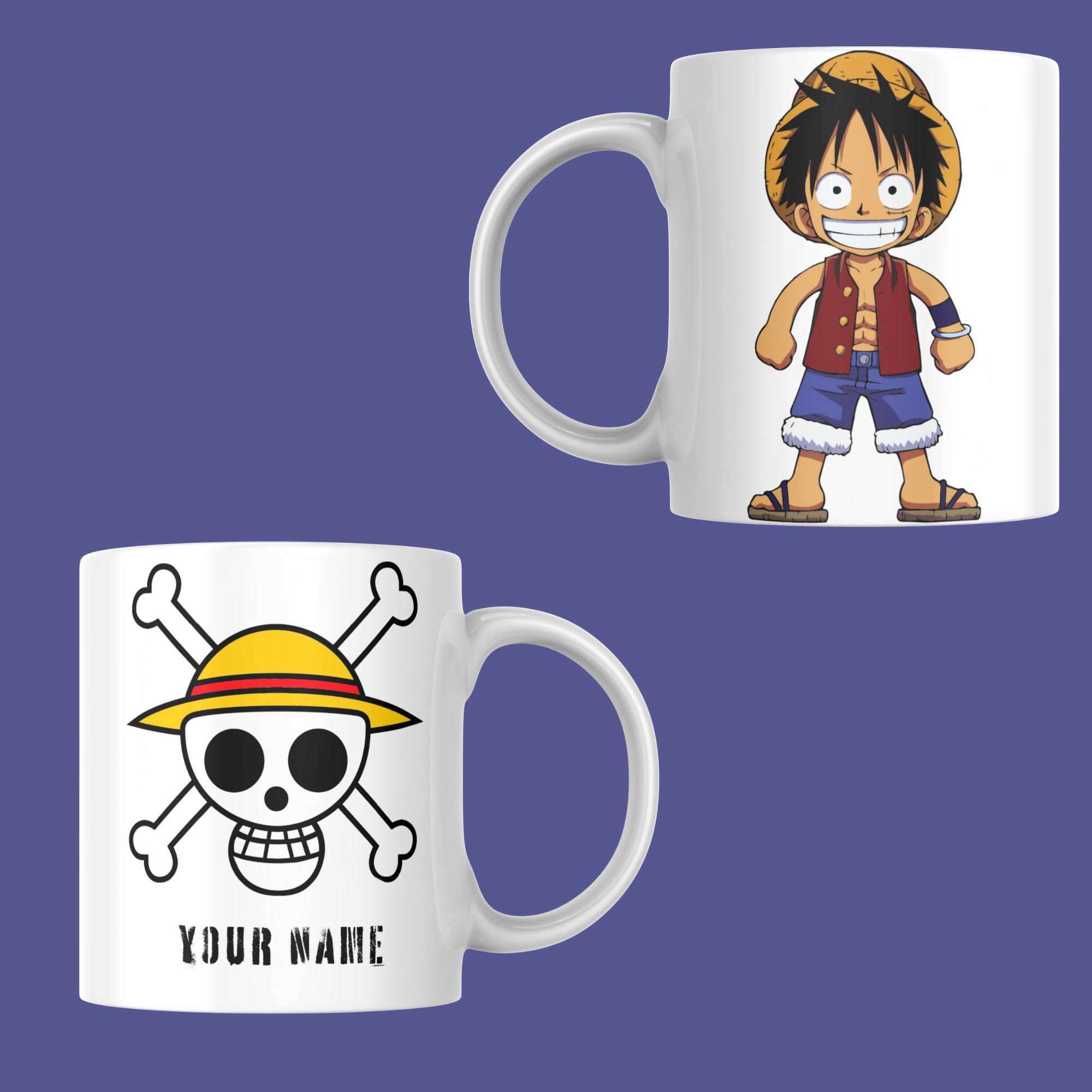 Monkey D. Luffy Anime Mugs, Luffy Gear Five Mug, One Piece Custom Mug ...
