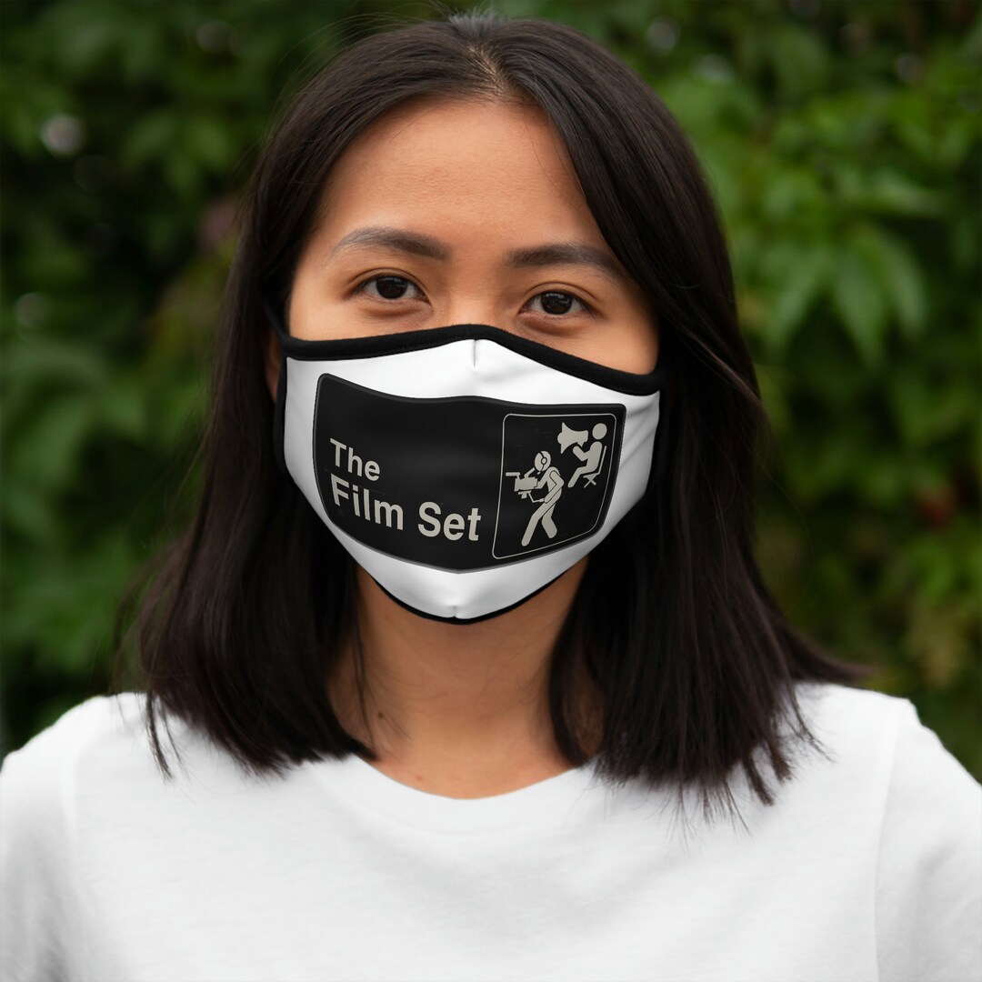 The Film Set (white) Fitted Polyester Face Mask - Etsy
