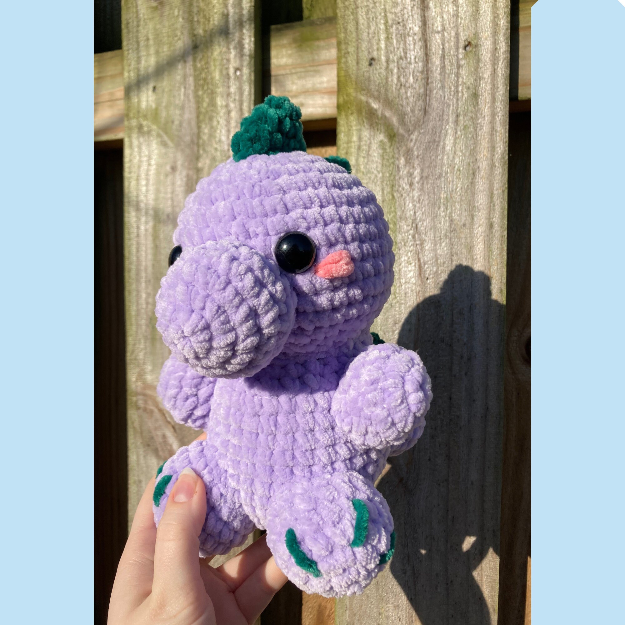 Chubby Dino Crochet Pattern- PATTERN ONLY - Dinosaur Amigurumi Plushie ...