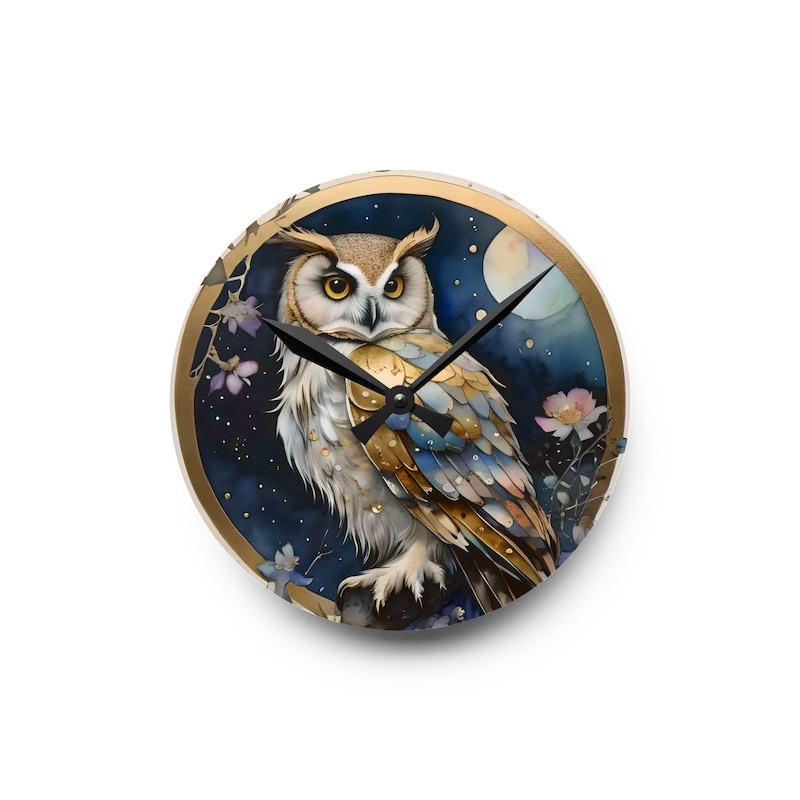 Owl Clock - Etsy