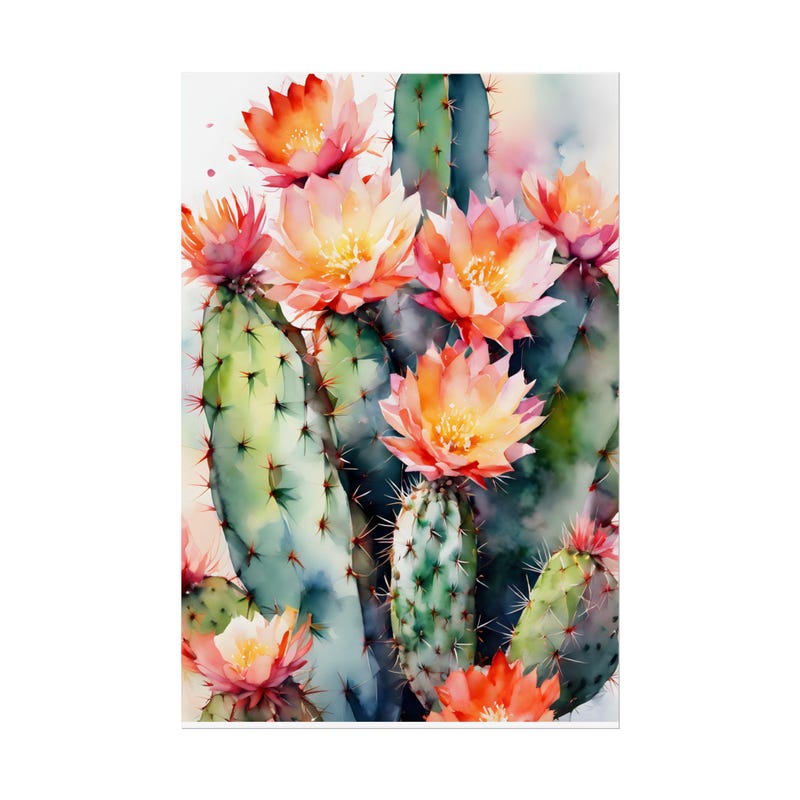 Cactus Poster - Etsy
