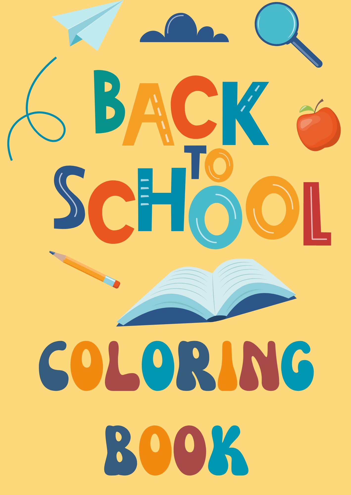 Kids Coloring Book, Printable Coloring Book, Print & Color Cute Pages ...