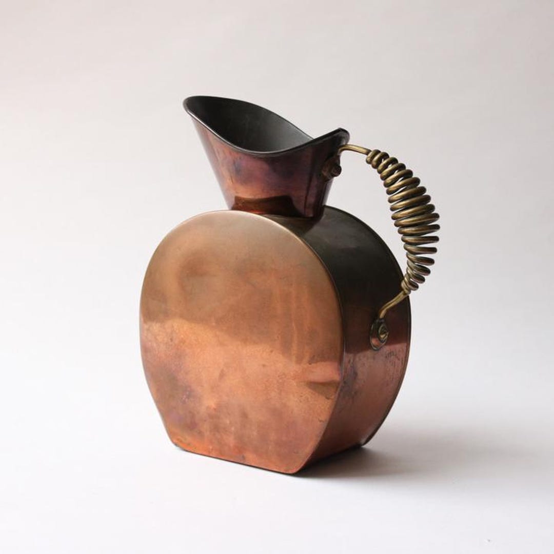 Christopher Dresser, Henry Loveridge & Co Copper Ewer, Jug, Pitcher ...