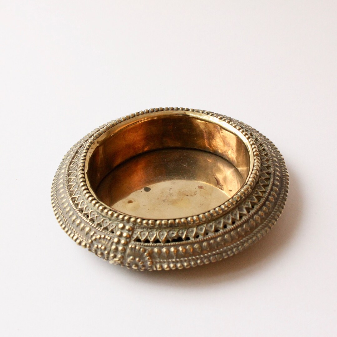 Arabian Omani Ankle Bracelet Dish, Brass, Vintage, Antique, African ...
