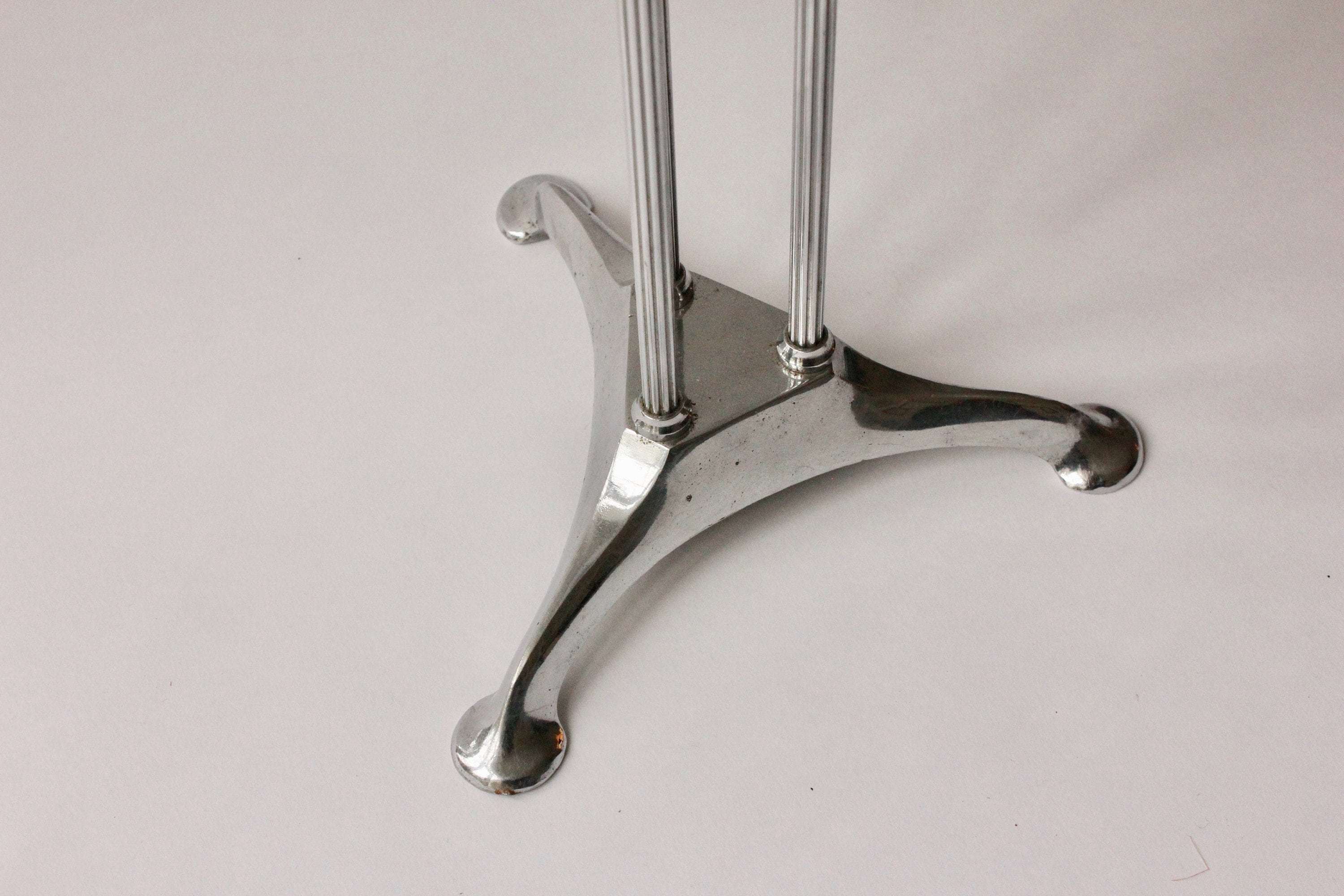 Art Deco Chrome Sculpture Stand, Adjustable, Vintage, Art Stand, Shop ...