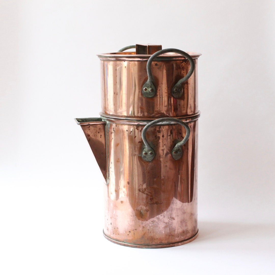Antique Copper Bain Marie, French, Double Boiler, Original Vintage ...