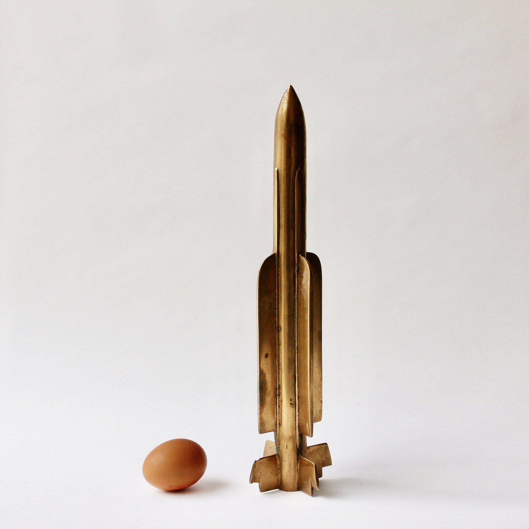 Rocket Sculpture, Bronze, NASA Spaceship, One Off, Hand Made, 35/8.5cm ...