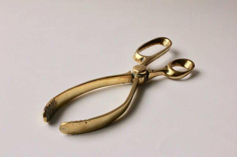 Victorian Coal Tongs Solid Brass Heavy Fire Irons Fire - Etsy